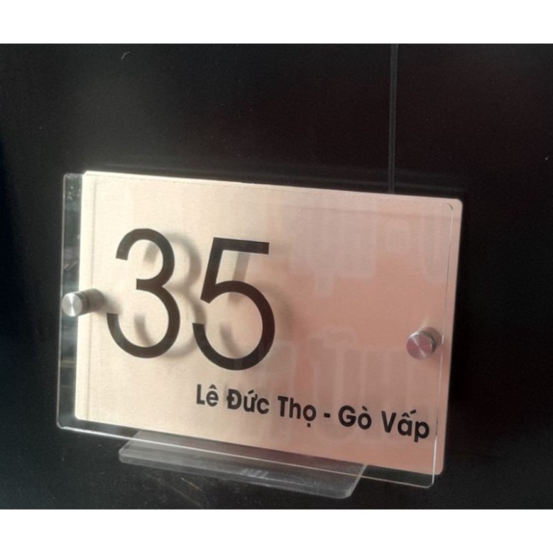 Luxury, western-style house number (free stainless steel screws ...