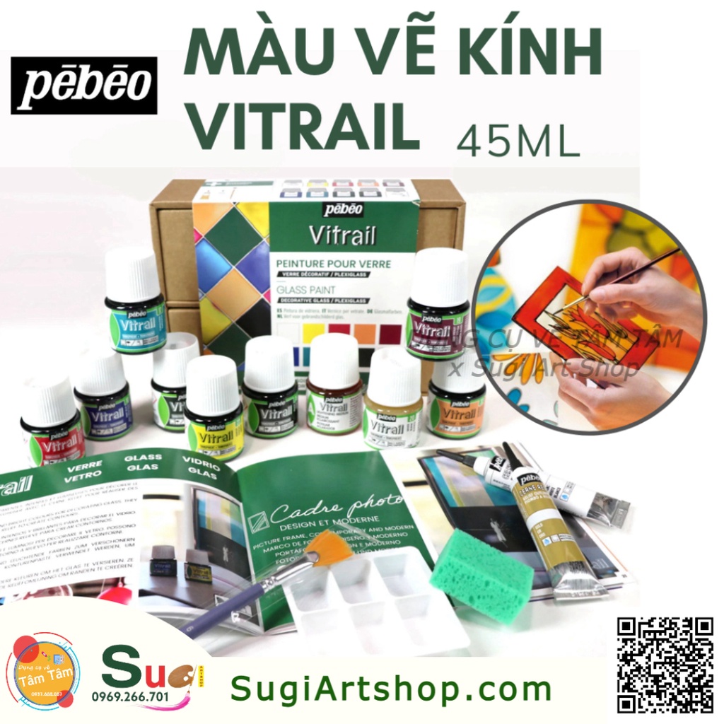 Color Paint Pebeo Vitrail Glass, Painted Glass Decoration, Pebeo ...