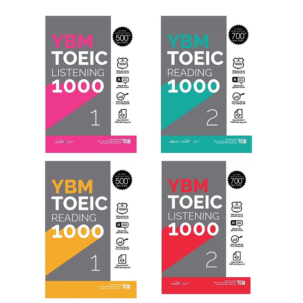 Book - YBM TOEIC 1000 4 Vol (Complete Set of 4 Books): YBM TOEIC ...