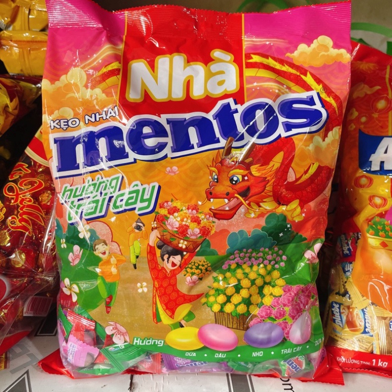 Mentos Fruit Flavor Candy Pack 1kg X 371 5S OFFICIAL Tablets | Shopee ...