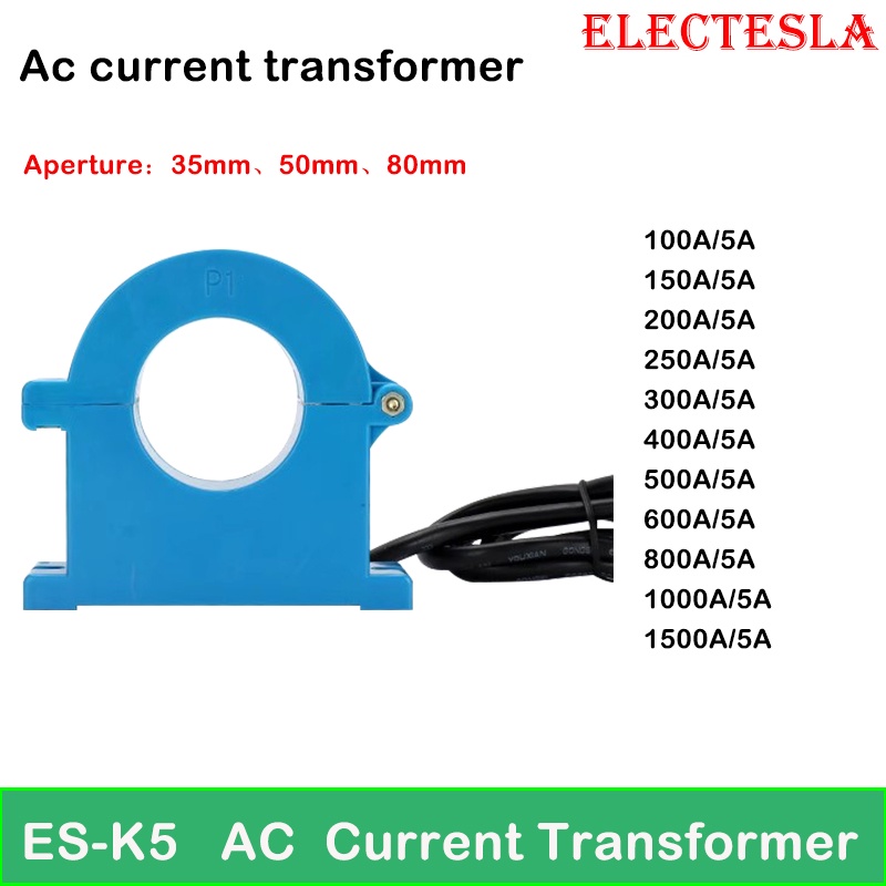 AC current transformer 200A/5A 400A/5A clamp type 38mm aperture high ...