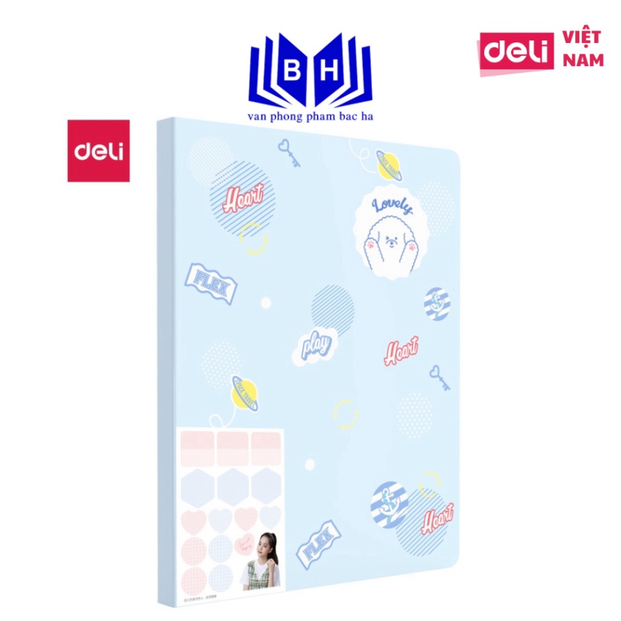 Document File Deli Multi-Purpose Student Leaf File A4 Leaf Clip Cover ...