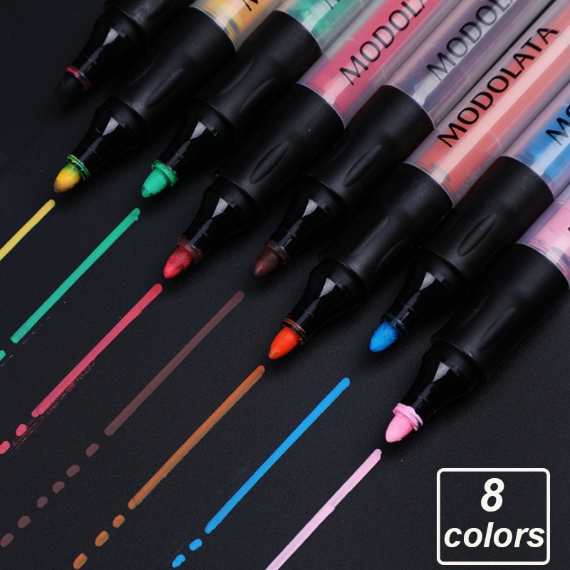 Ceramic Paint Marker, Permanent Ink, 8 Colors Marker Pen for Canvas ...