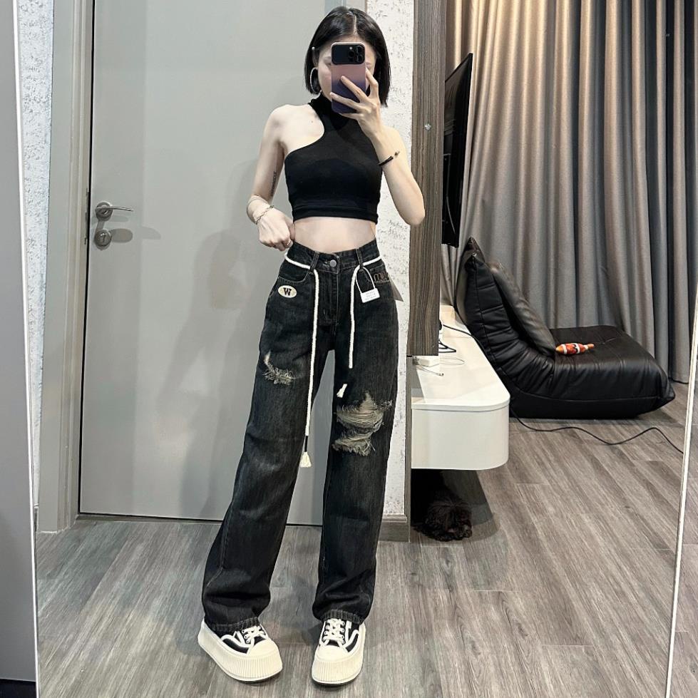 Vizakey high waist ripped jeans with dynamic youthful style for women ...