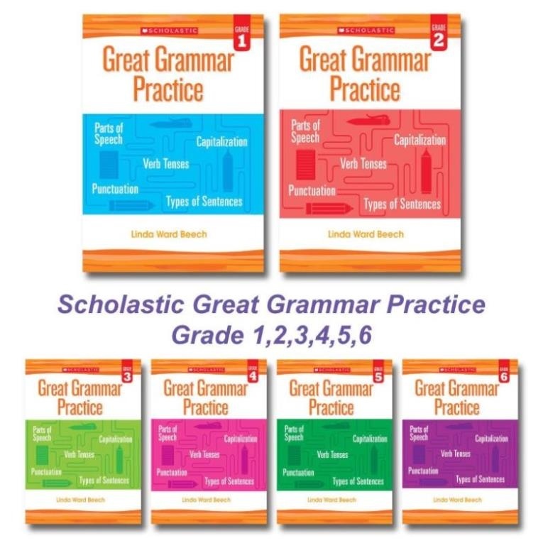 Scholastic Great Grammar Practice - Grade 1,2,3,4,5,6 | Shopee Philippines