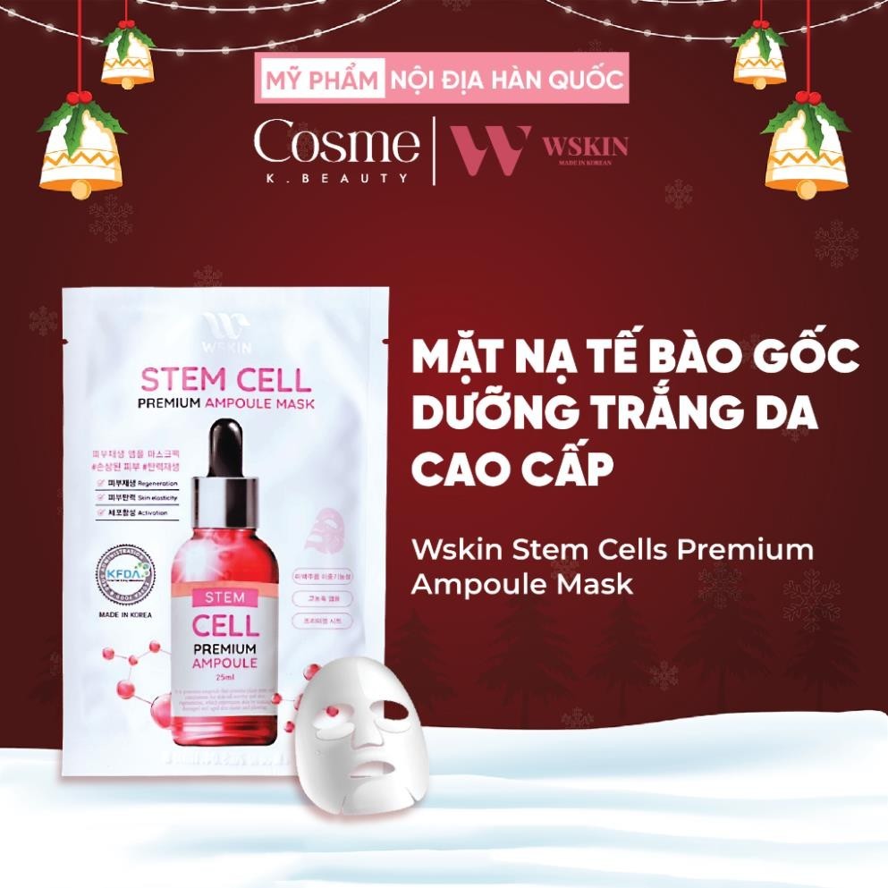 Wskin Stem Cell Stem Cell skin whitening paper mask WMN05 Premium ...