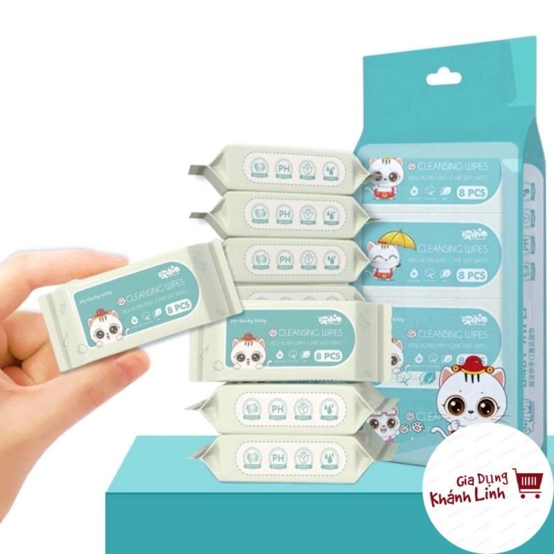 Wet Paper 1 Pack Includes 8 Packs Of Handy mini Wet Tissues To Go To ...