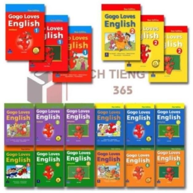 Gogo love English - 1,2,3,4,5,6 - Set of 3q (1q color + 2q black and white) | Shopee Philippines