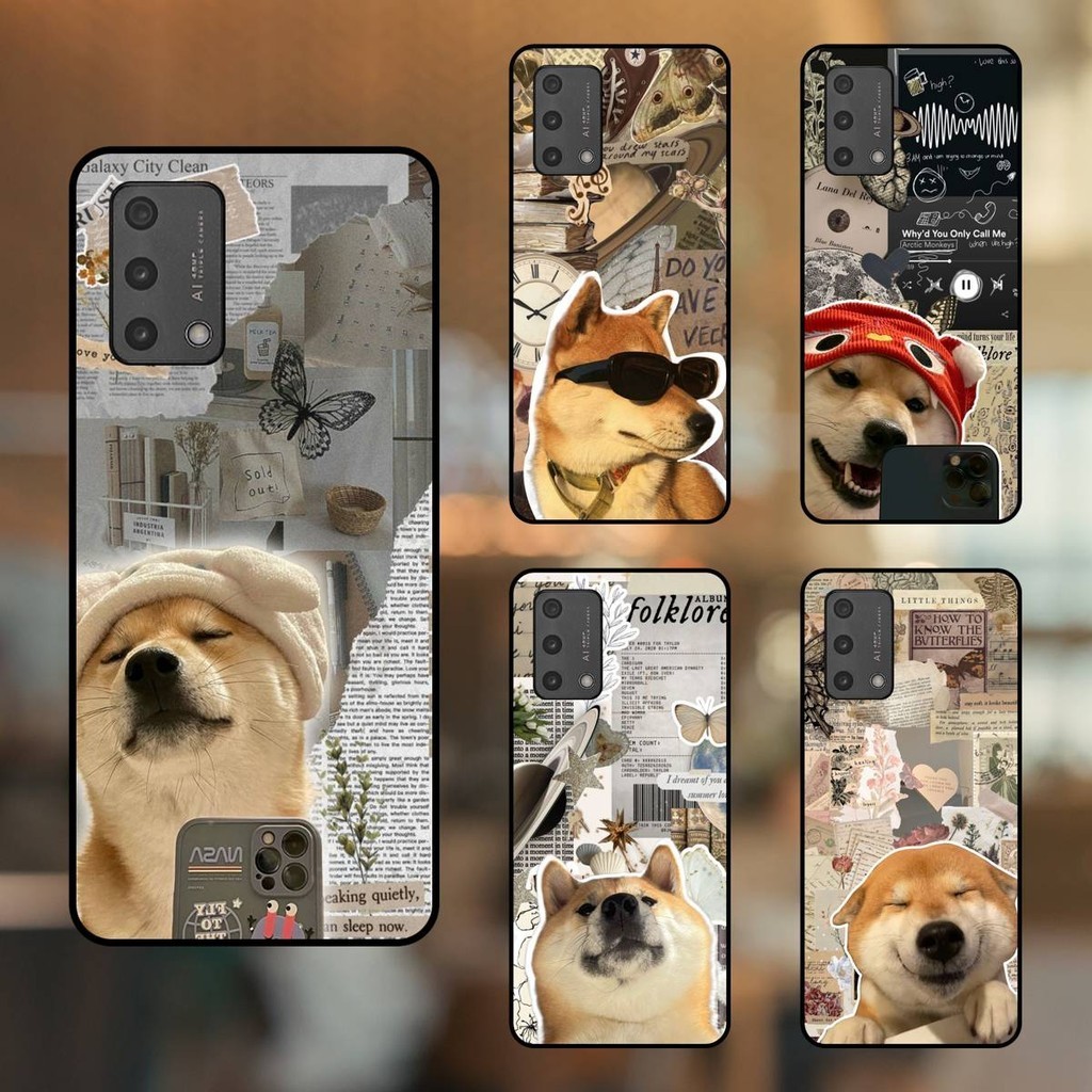 Cute Puppy Dog Meme Black Border Oppo A95 Phone Case | Shopee Philippines