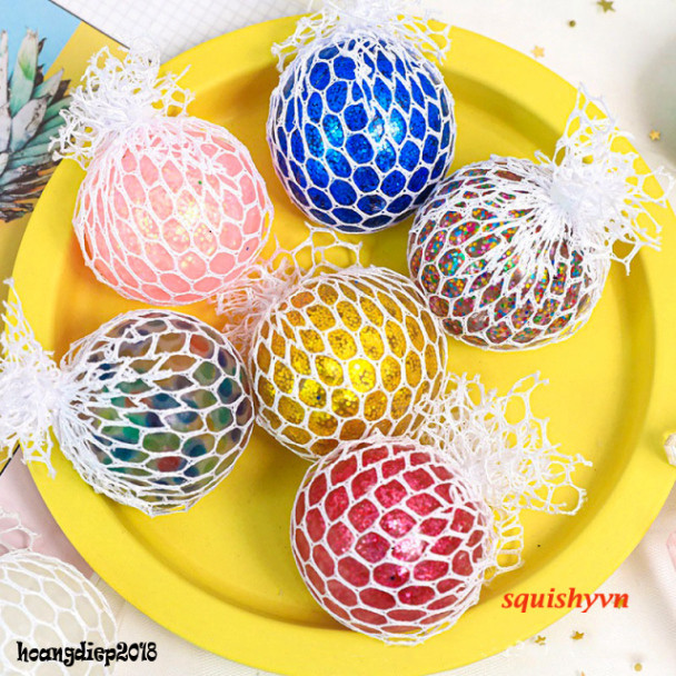 Squishy Ball Slime mesh ball, grape slime mesh egg venting anger game ...
