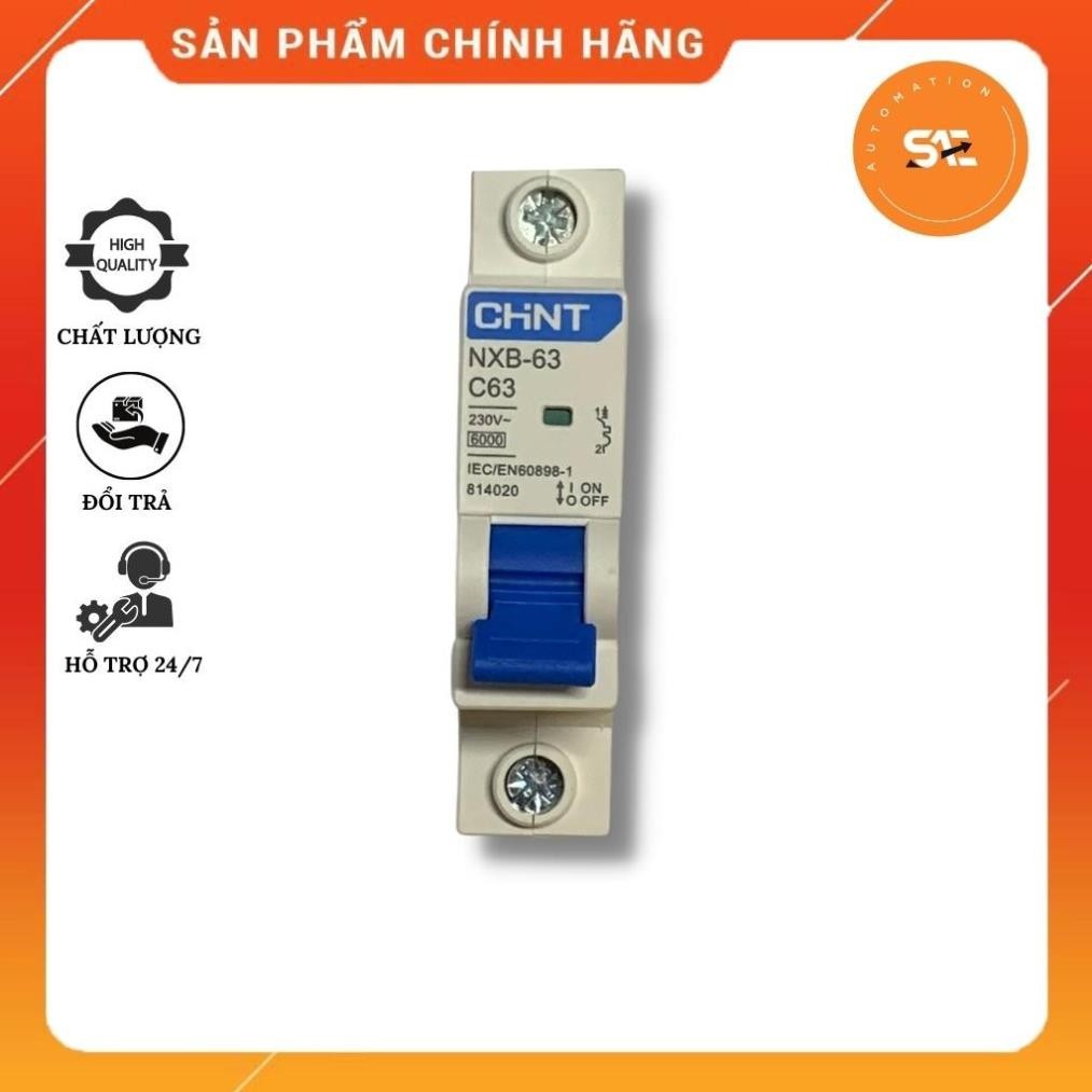 Single Phase Aptomat 63A CHINT NXB-63, CHINT automatic circuit breaker ...