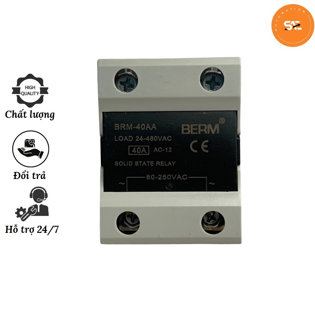 Ssr semiconductor relay BRM-40AA/60AA/100AA Berm brand | Shopee Philippines