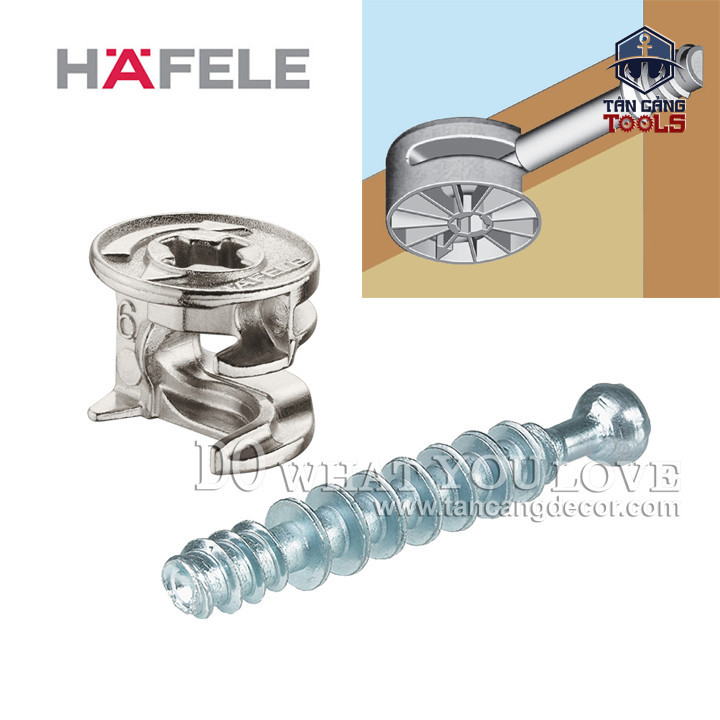 Hafele connection screw set, cam pin for genuine industrial wood ...