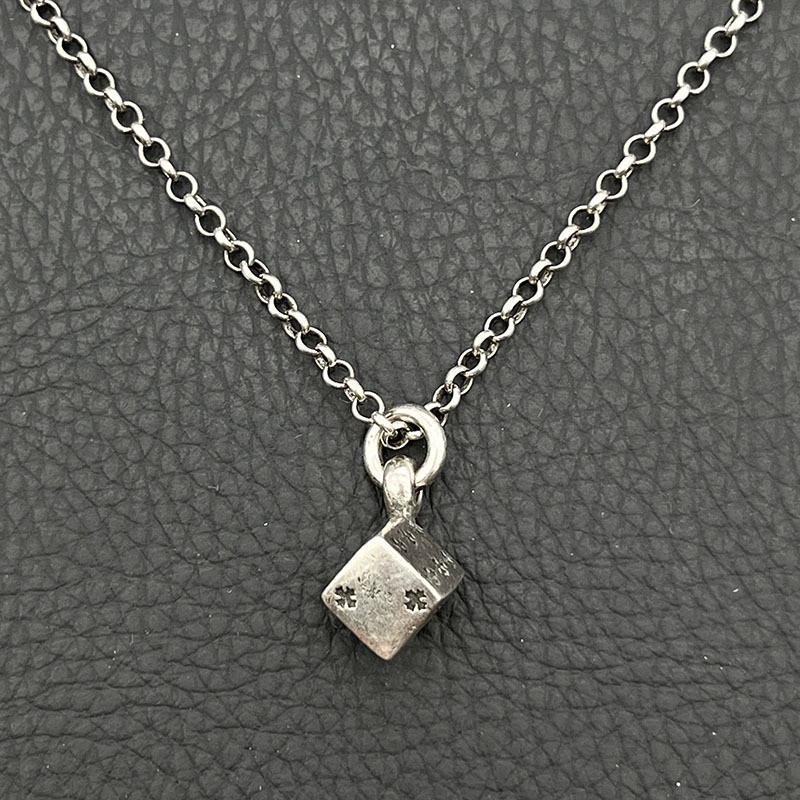 CH Necklace/925 Silver Classic Dice Necklace (Two Types) | Shopee ...