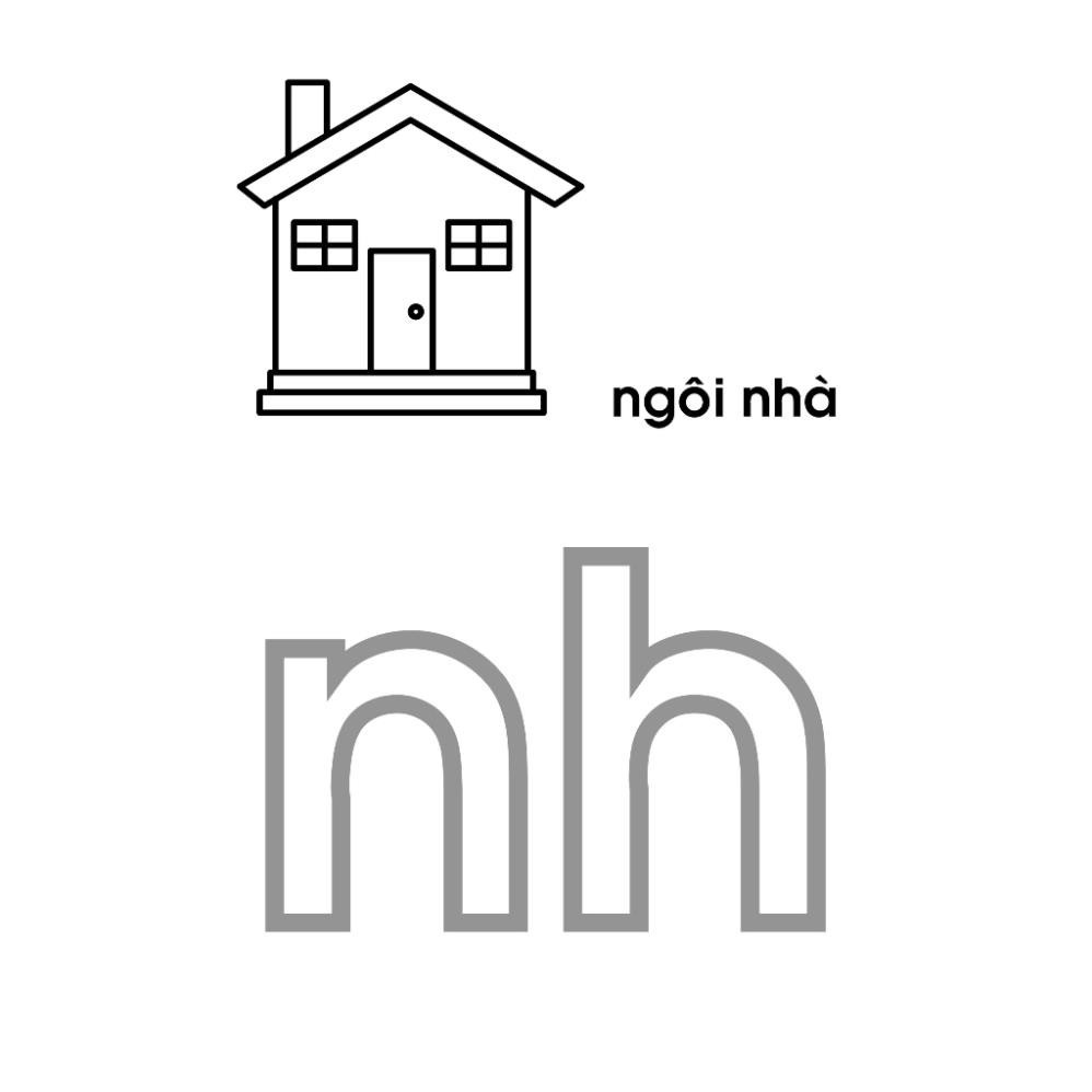 Set of 11 Hollow Vietnamese Consonant Letter Paintings for Children to ...