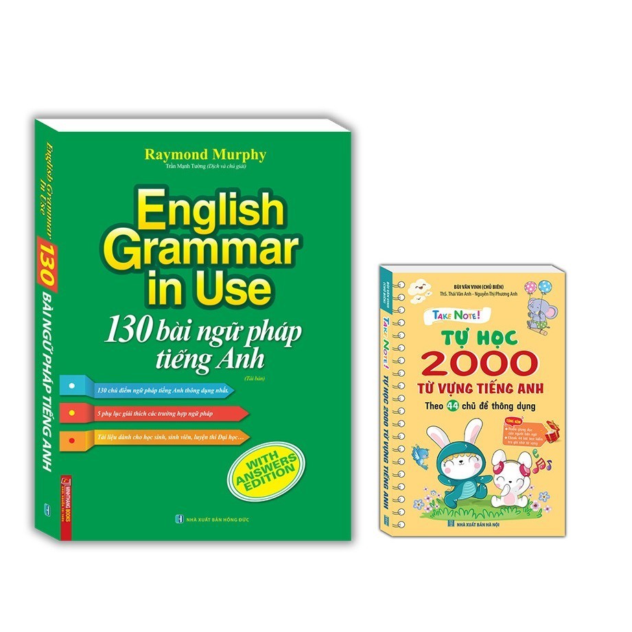 Books - combo 2c 130 English grammar lessons (color version) + take ...