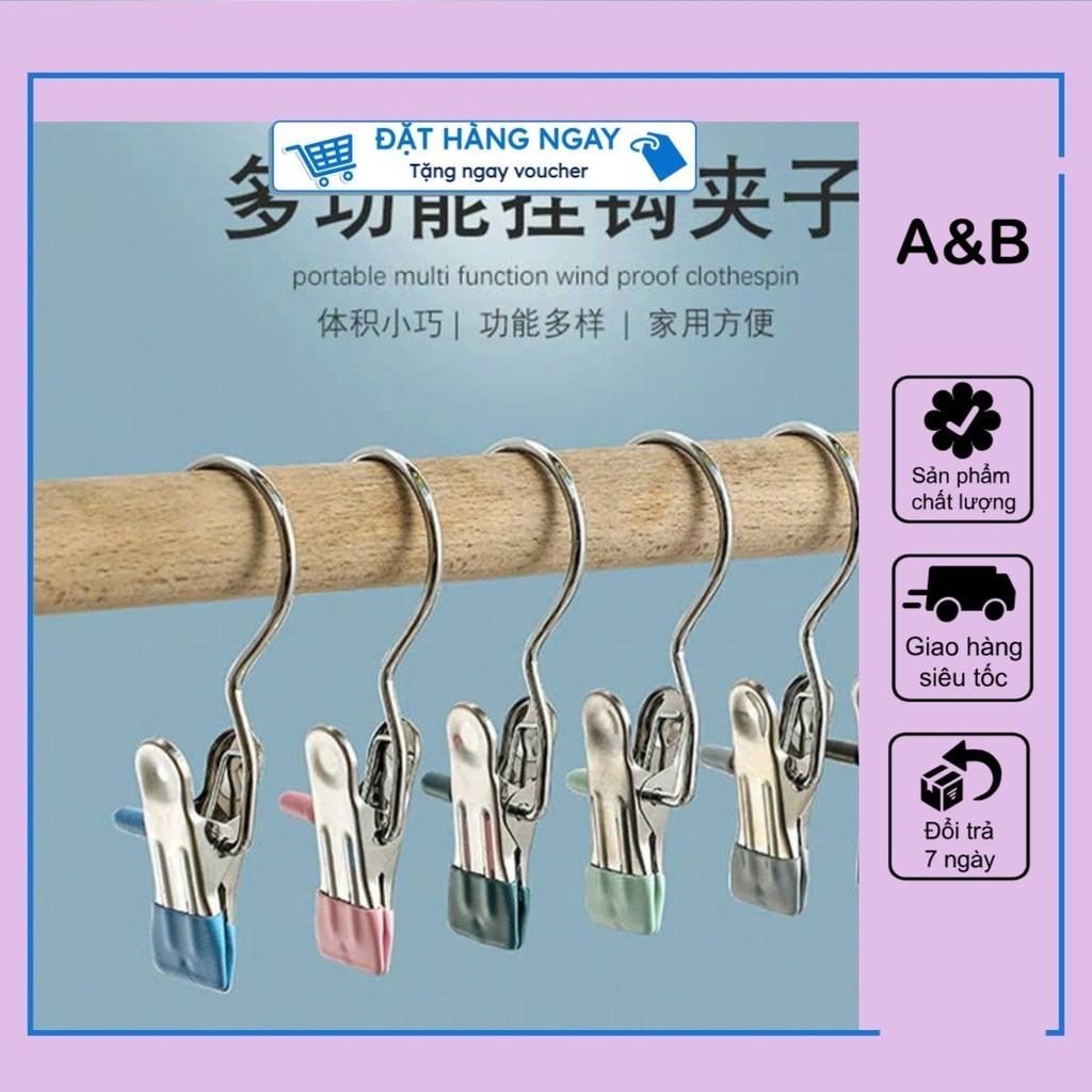 Set Of 5 High-Quality Stainless Steel Single Clothes Drying Clamps ...