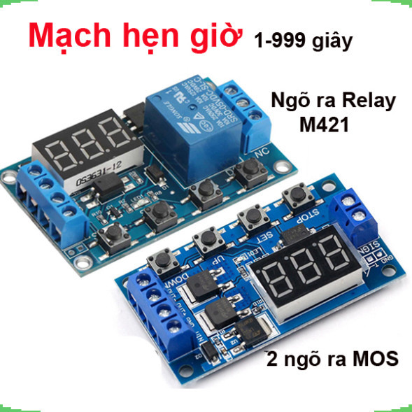 Timer circuit 0 - 999 minutes using Relay M421 or Dual MOS, 5V - 36V to ...