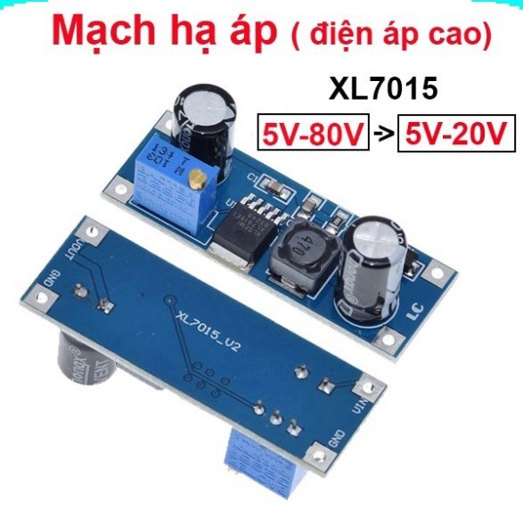Voltage reduction power circuit, high voltage XL7015 from 5V-80V to 5V ...