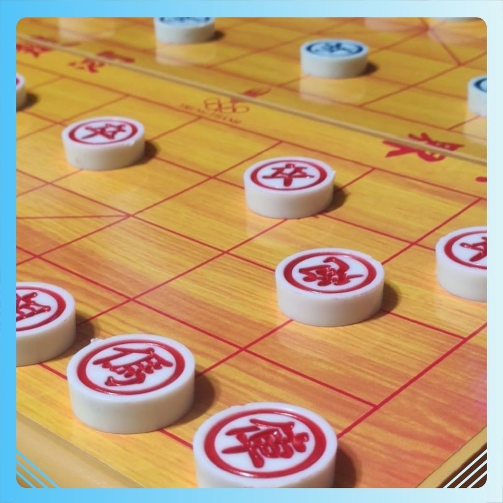 Large Chess Set Size 42x42cm Foldable - Chess Board With 32 Plastic ...