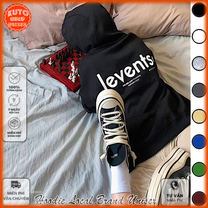 Local Brand LEVENTS Hoodie, extra thick cotton felt, loose form, Unisex ...