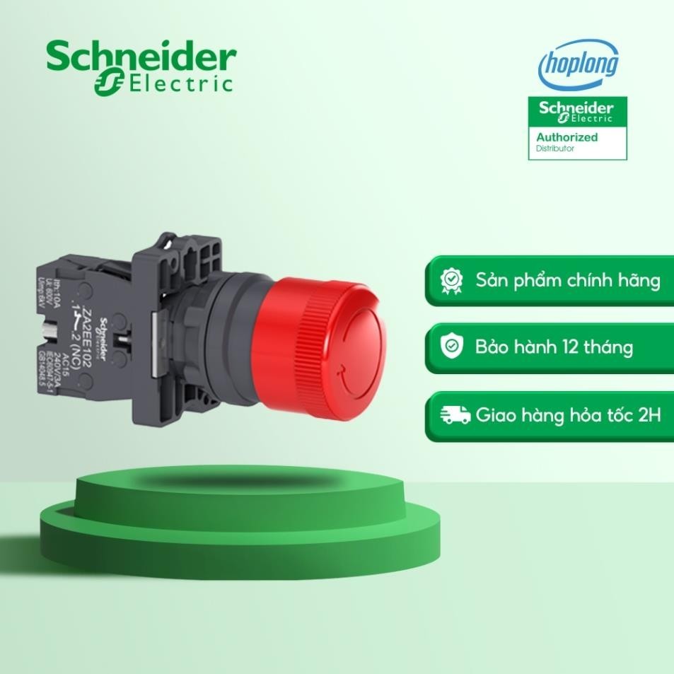 Emergency Stop Button XA2ES442 Schneider 22mm Diameter Red 963013744 ...