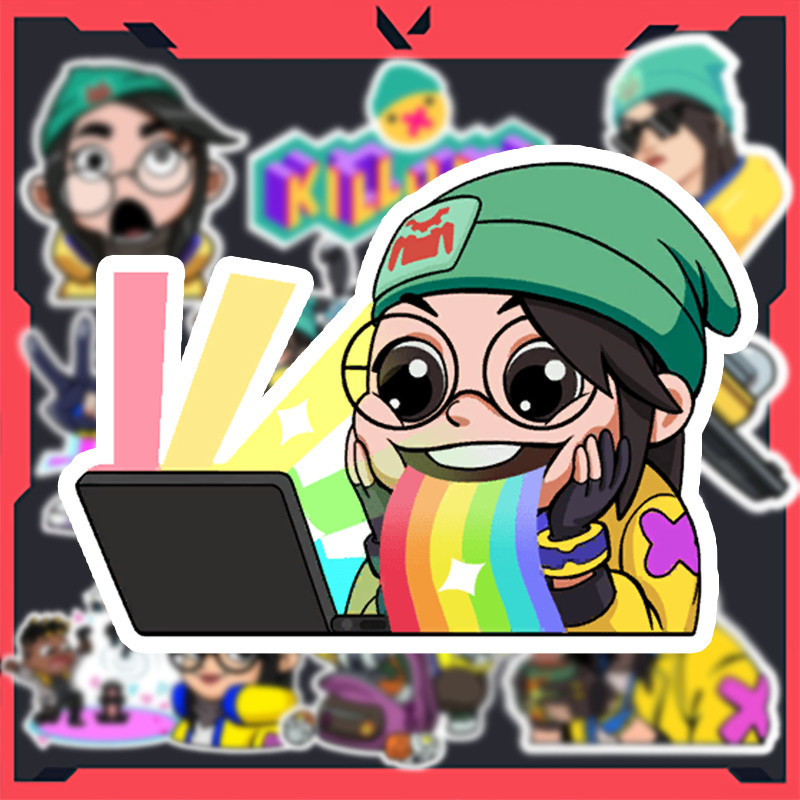Valorant Stickers - Agent Killjoy Stickers (set of 13) | Shopee Philippines