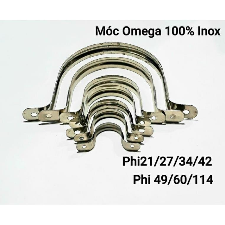 Omega hook, COVIPHA brand PVC pipe fixing hook, 100% stainless steel ...