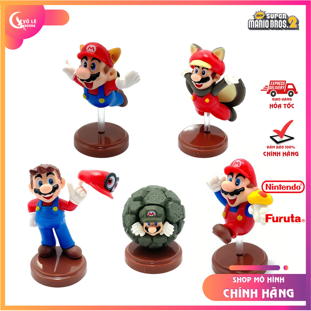 Genuine Nintendo Futura Super Mario Model - New Super Mario Bros mini ...