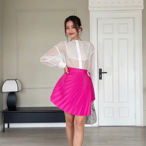 Coco SIN - Pink Tapta Dress With Stone Studs | Shopee Philippines