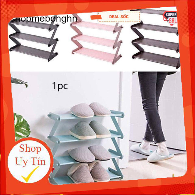 Multi-purpose 4-tier Z-shaped slipper shelf | Shopee Philippines