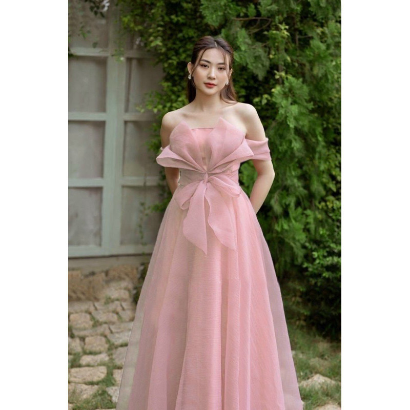 Princess dress for party, lady's wedding dress in foam chiffon with ...