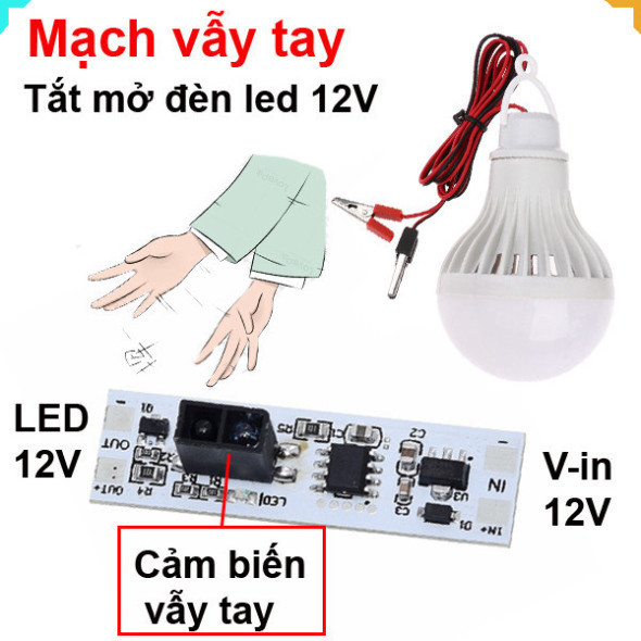 Convenient LED on/off sensor circuit, 12V - 3A motor V2.0 version ...