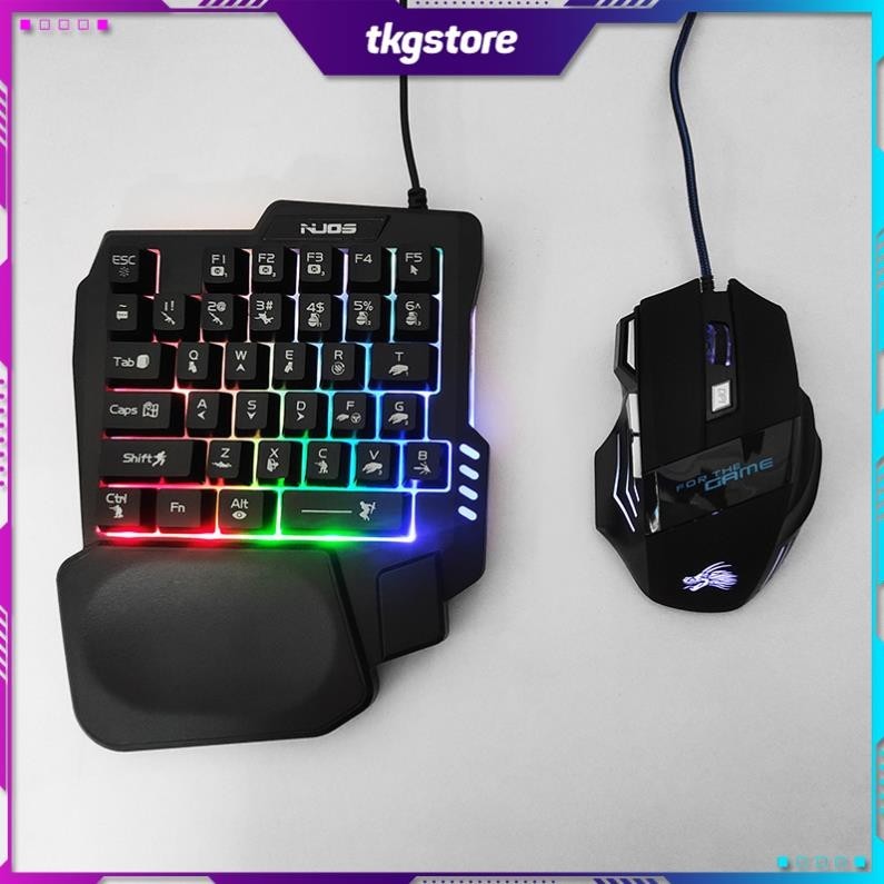 K13 keyboard Combo, X3 mouse, 7-color led mechanical one-handed ...