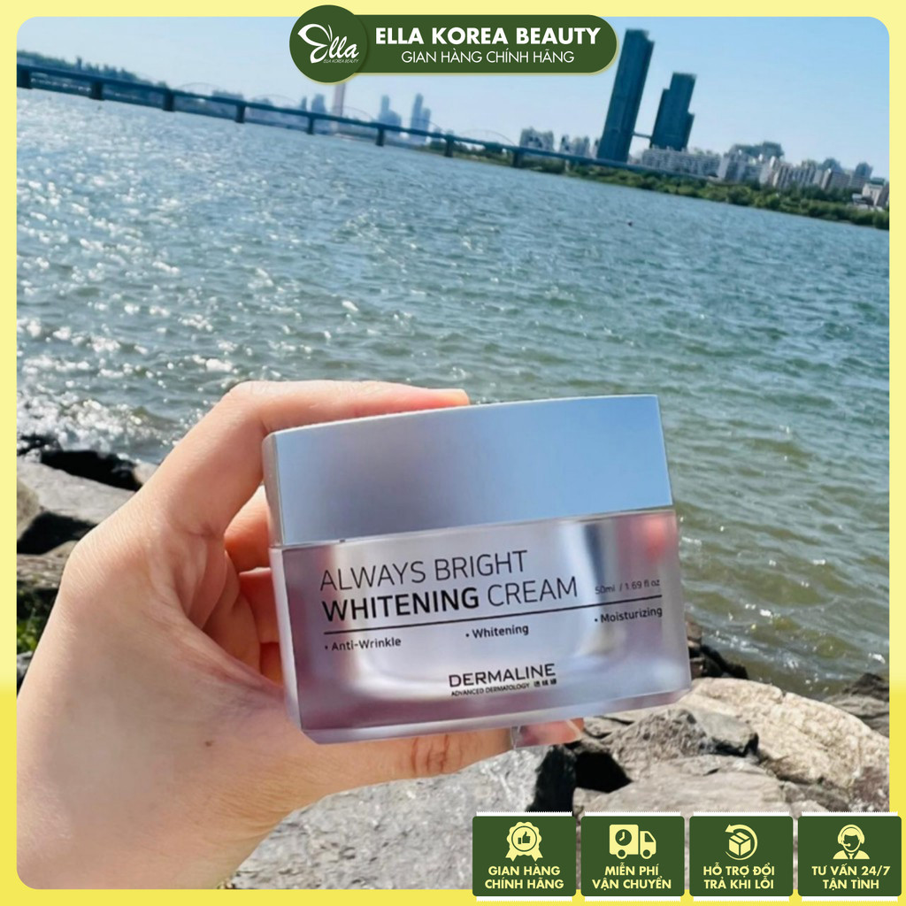 Korean Always Bright Whitening Dermaline Cream Provides Moisture, Anti ...