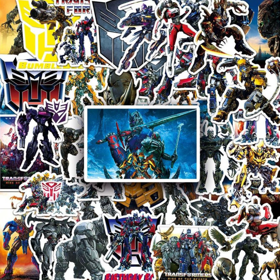 Set Of 50 transformers bumblebee optimus prime Waterproof Stickers Bike ...