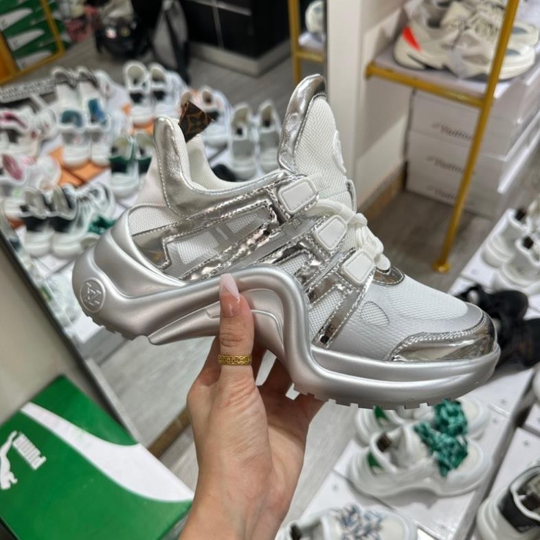 Lv Archlight Silver Sliver High Sole Sneaker For Girl Lai Au Fullbox ...
