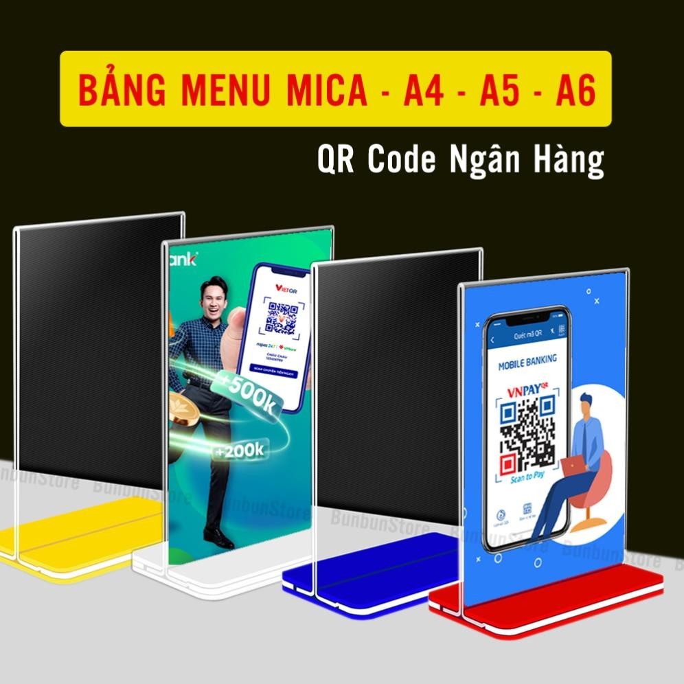 Qr desktop mica board, menu board, QR code Sliding base, thick and ...