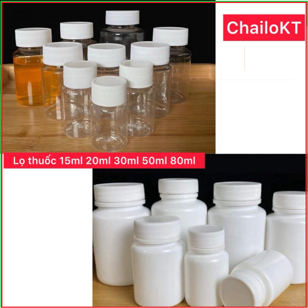 Pill shells 20ml 30ml 40 50ml (SET 10SP), pill bottles. powder medicine ...