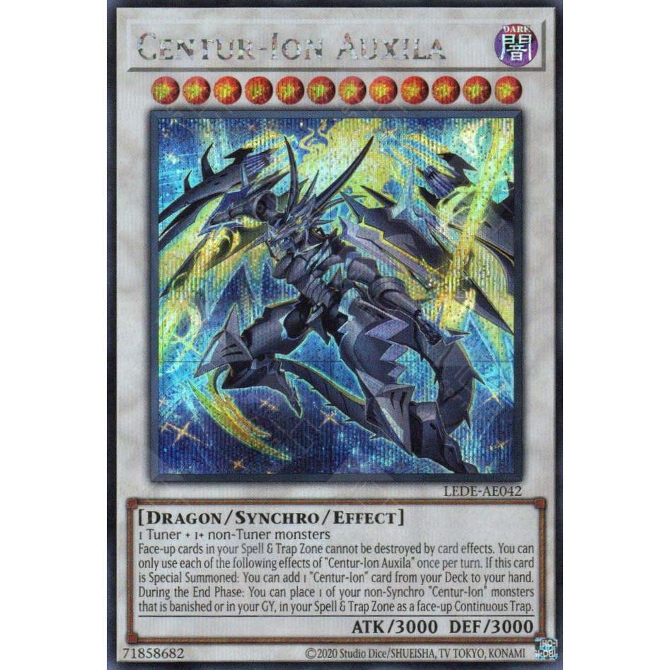 [Genuine Yugioh Post] LEDE-AE042 Centur-Ion Auxila (SER) | Shopee ...