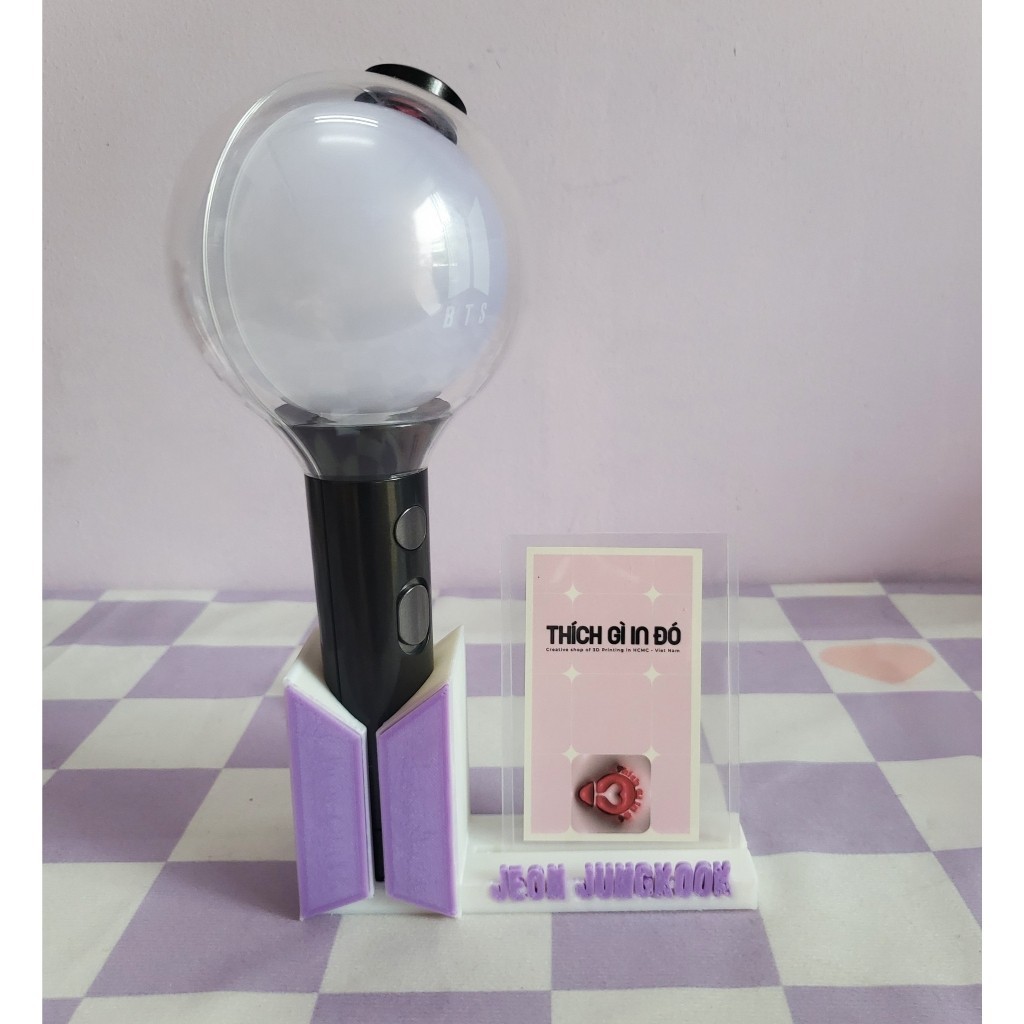 Lightstick kpop Display Base With Box To Corner card - BTS (Note ...
