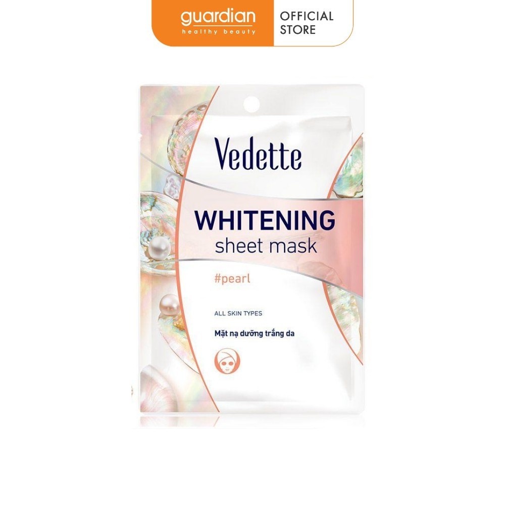 Vedette Pearl Brightening Paper Mask 22ml | Shopee Philippines