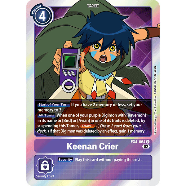 Digimon Card EX4-064 - Keenan Crier - Tamer - Rare | Shopee Philippines