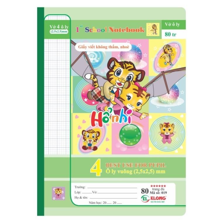 [10 Books Pack] 4-Cell Notebook KLONG School B5-80 Pages 100 / 92; MS ...