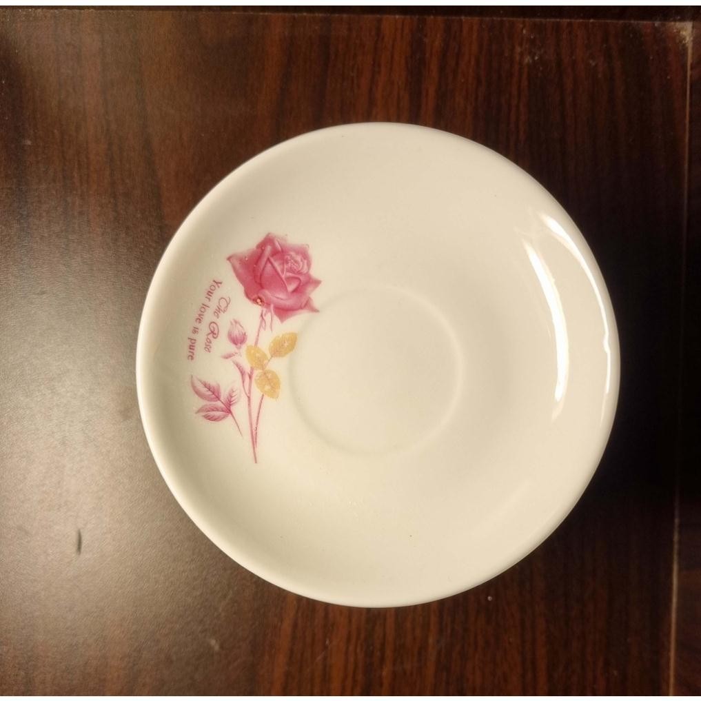 10 Or 12 Tea Dishes (Tea Cup Liners) Red Rose, Diameter 10.5cm | Shopee ...