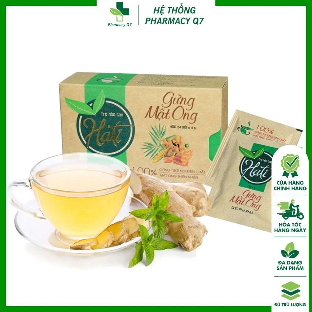 Hati Honey Ginger Tea tra gung Hau Giang box of 24 delicious packs ...
