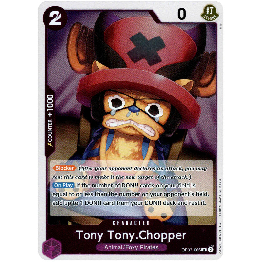 One Piece OP07-066 Card - Tony Tony.Chopper - Character - Rare | Shopee ...