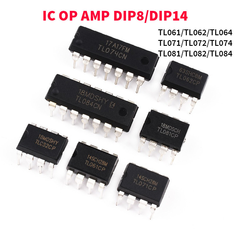 Ic OP AMP TL061, TL062, TL064, TL071, TL072, TL074, TL081, TL082, TL084 ...