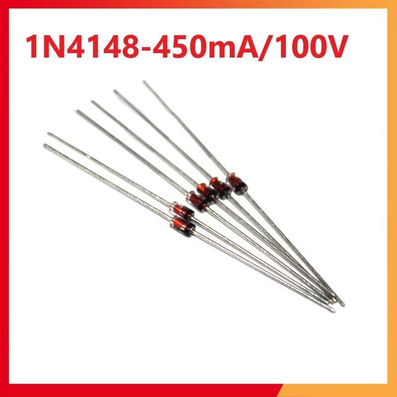 Bag of 10 - Pulse Diode 1N4148 450mA 100V Pin DO-35 DIP - Zenner Diode 4148 | Shopee Philippines
