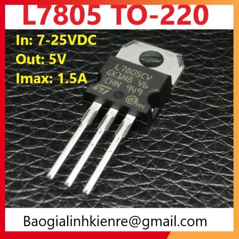 Power Voltage Regulator IC 5V 7805 L7805 L7805CV LM7805 7805CV 1.5A TO-220 Pins | Shopee Philippines